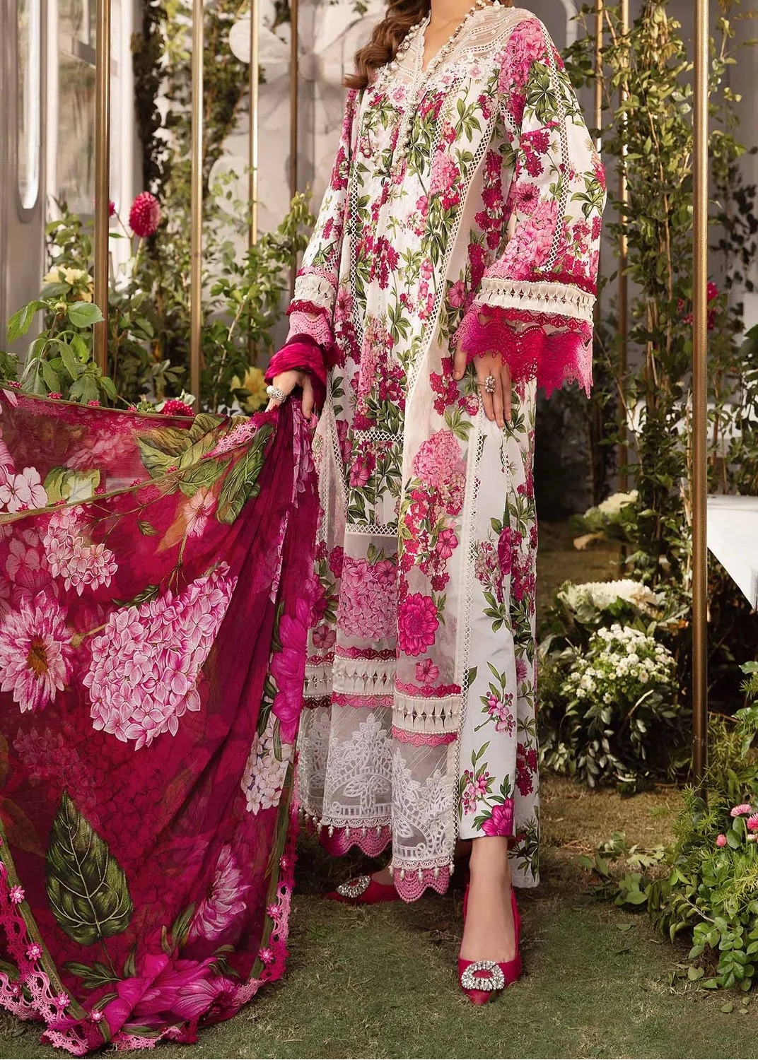 Grace S592-Embroidered 2pc lawn dress - gracestore.pk