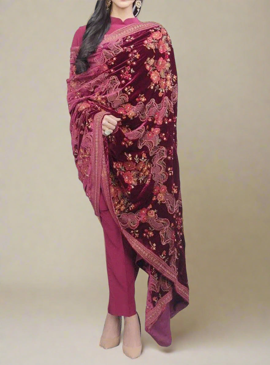 Grace Store Online | Velvet Shawl - gracestore.pk