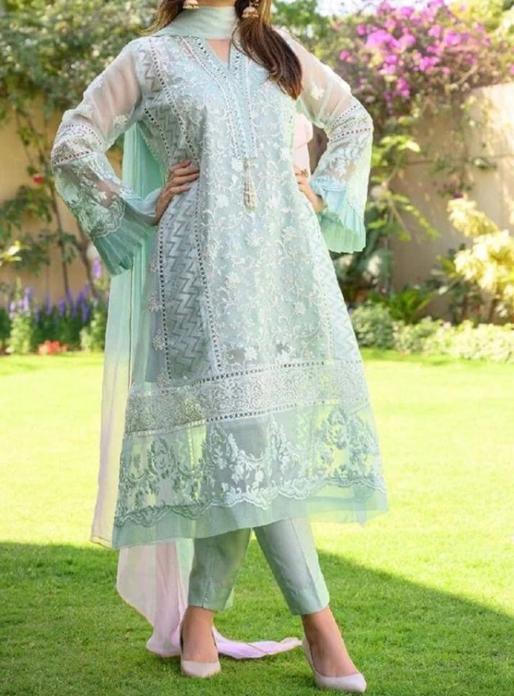 Organza | Printed organza | Embroidered Organza | Silk Organza ...